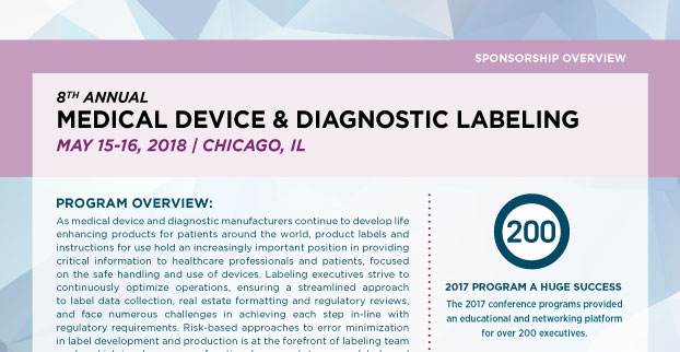 8TH ANNUAL MEDICAL DEVICE AND DIAGNOSTIC LABELING CONFERENCE - Q1 ...
