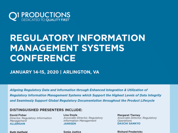 Regulatory Information Management Systems Conference - Q1 Productions